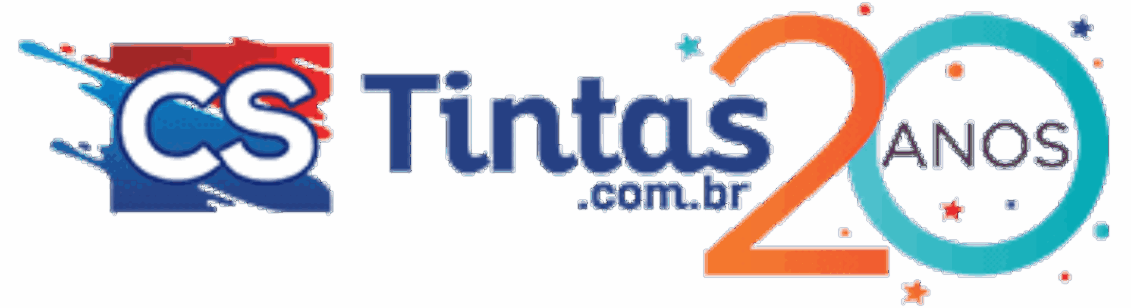 Logo comemorativo CS Tintas 20 Anos | CS Tintas