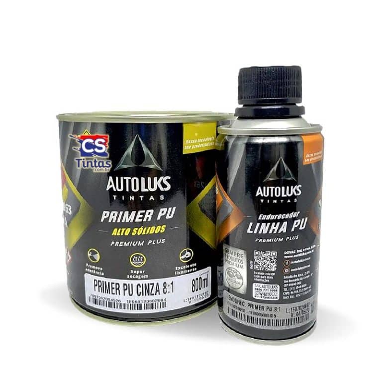 Primer PU 8:1 Alto Sólidos + cat. Autoluks | CS Tintas