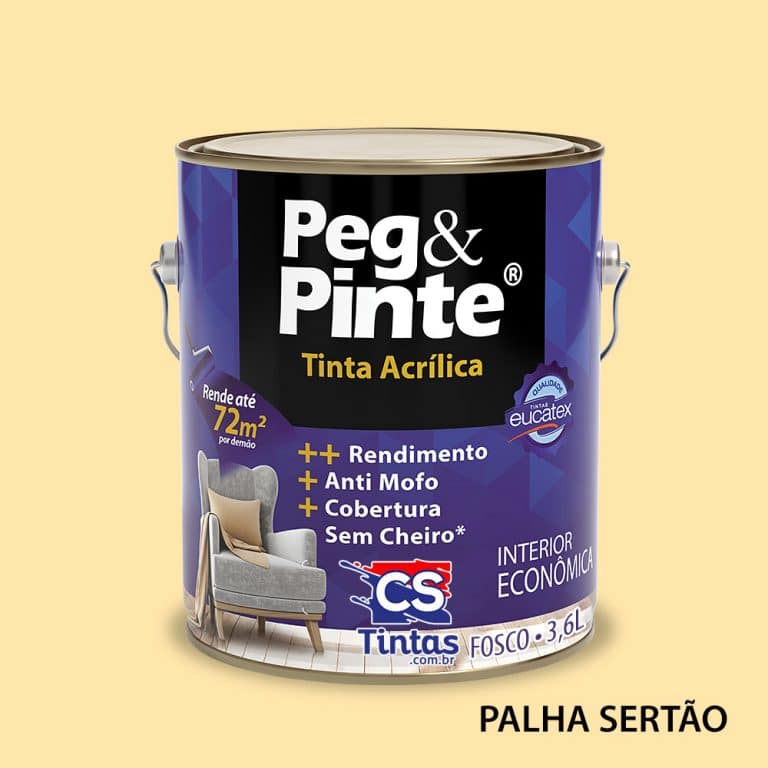 tinta acrilica uso interno eucatex pegpinte cor palha sertao 3,6L | CS ...