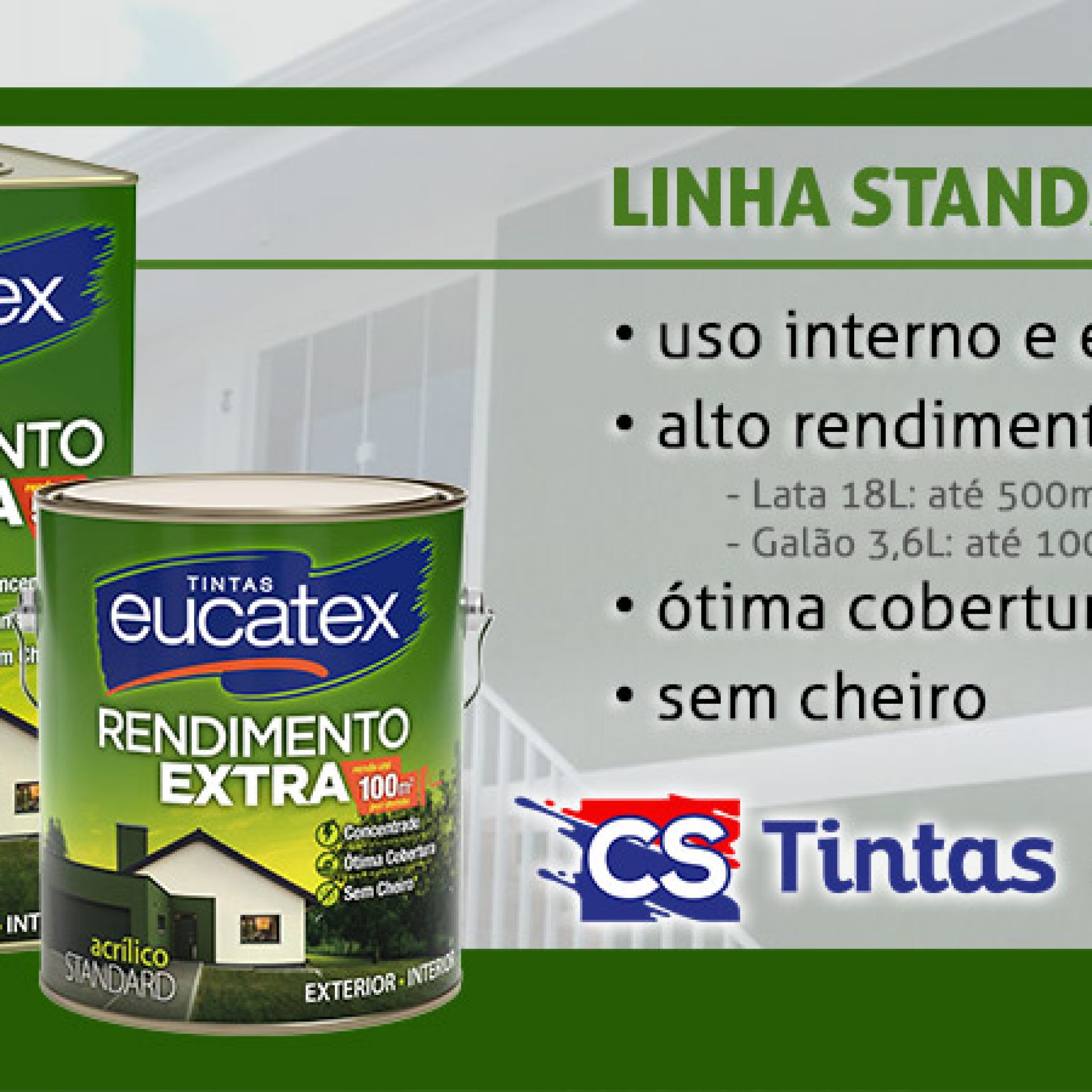 tinta alto rendimento cs tintas poa suzano e mogi das cruzes | CS Tintas